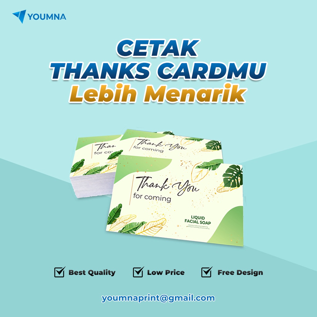 Jual THANK YOU CARD CUSTOM | KARTU UCAPAN | KARTU SOUVENIR | THANKYOU ...
