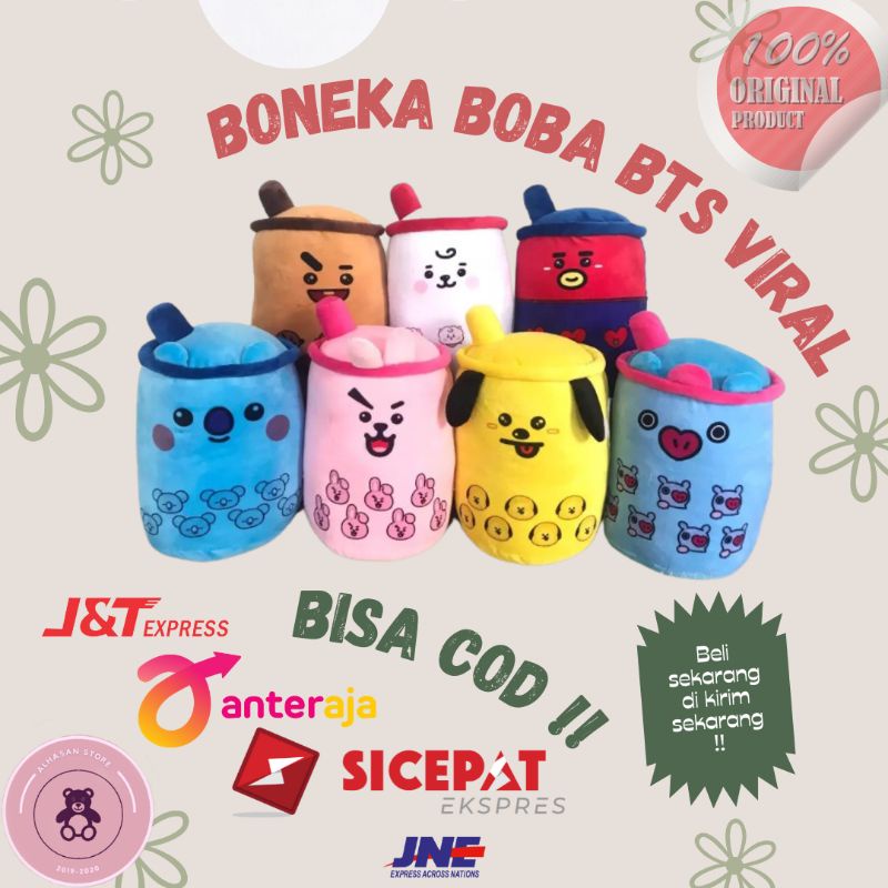Jual BONEKA BOBA MILK TEA BTS BT21 ARMY VIRAL 30 CM | Shopee Indonesia