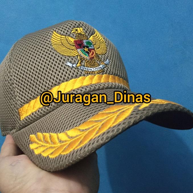 Jual TOPI LOGO LAMBANG GARUDA RT RW LURAH KADES KEPALA DESA HITAM KHAKY ...