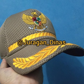 Jual TOPI LOGO LAMBANG GARUDA RT RW LURAH KADES KEPALA DESA HITAM KHAKY ...