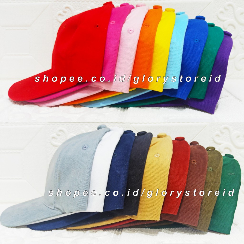 Jual topi baseball polos bahan rafel pengait ring BESI premium standar ...