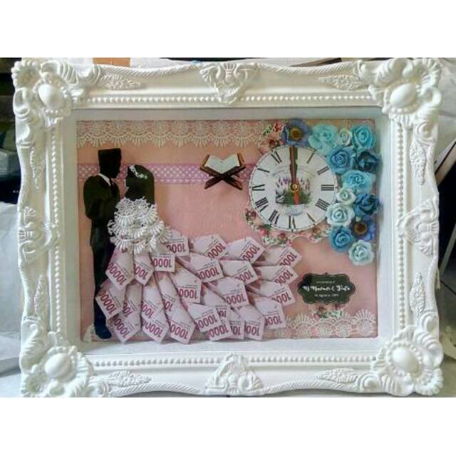 Jual Mahar Siluet Floral /Mahar Pernikahan/Mahar Scrap /Mahar Rustic ...