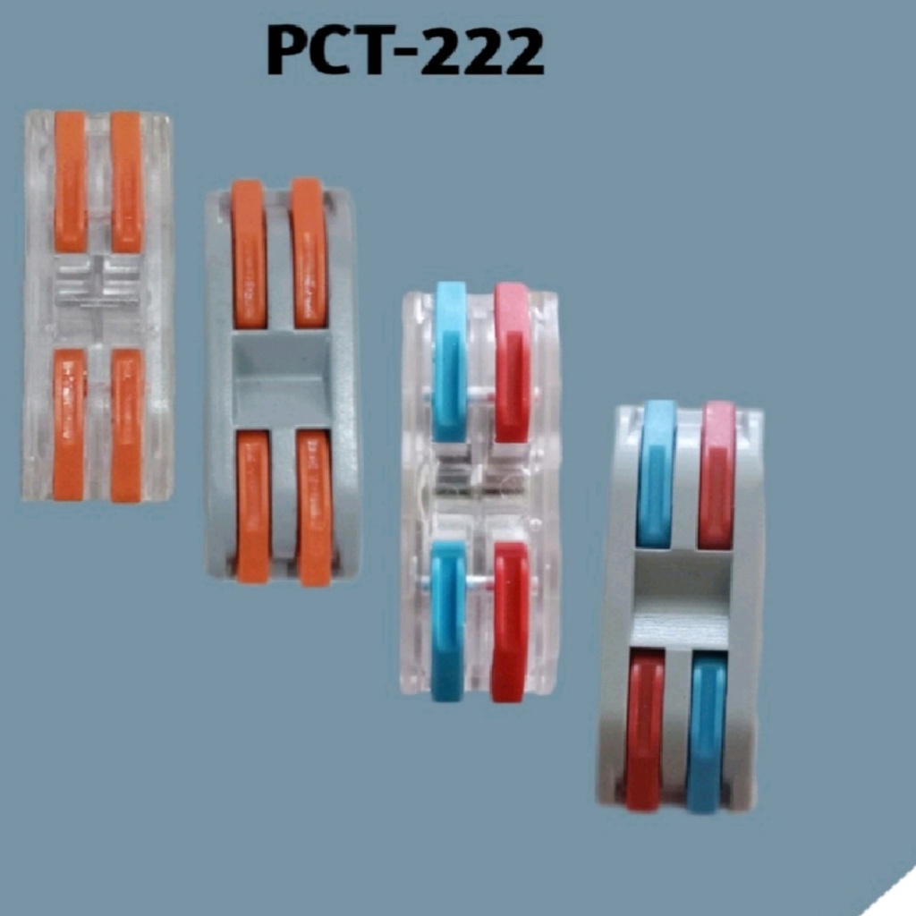 Jual Terminal block konektor sambungan 2 input 2 output PCT -222 | Shopee Indonesia