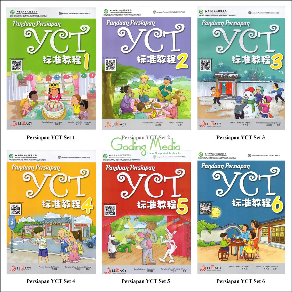 Jual PAKET PANDUAN PERSIAPAN YCT 1 - 6 (6 SET) QR Code | Shopee Indonesia