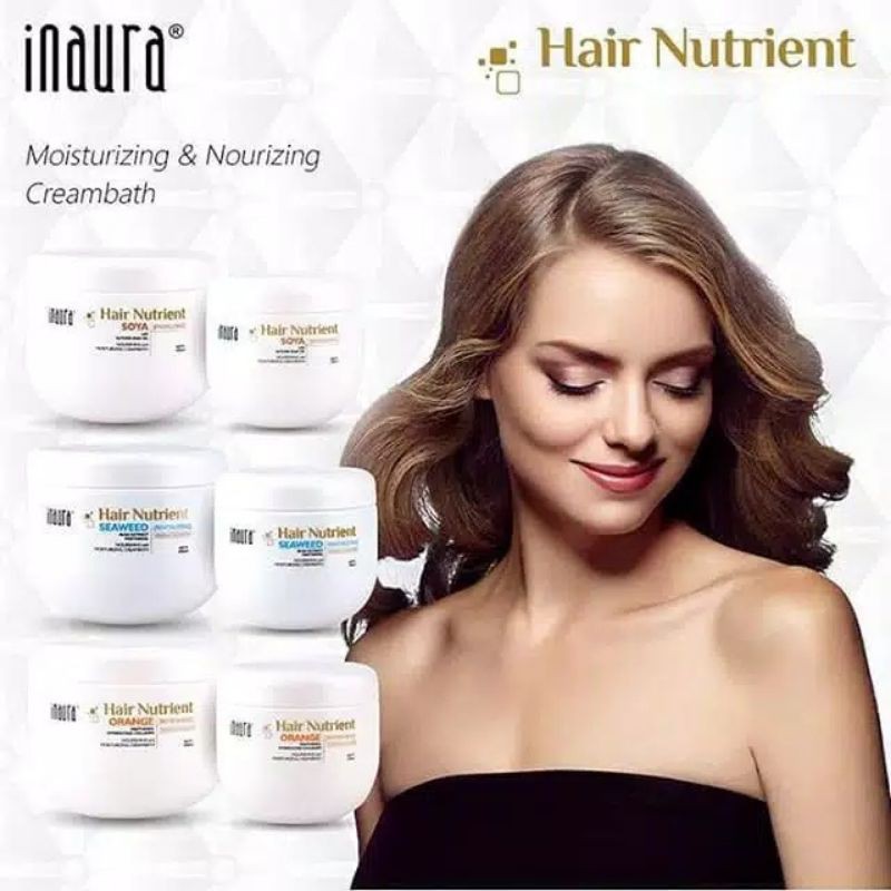 Jual Inaura Hair Nutrient Creambath Soya/Orange/Seaweed 500gr | Shopee ...