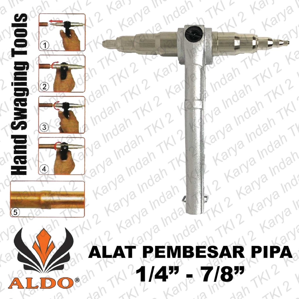 Jual Alat Pembesar Lubang Pipa Tembaga Aluminium ALDO Hand Swaging Tool ...