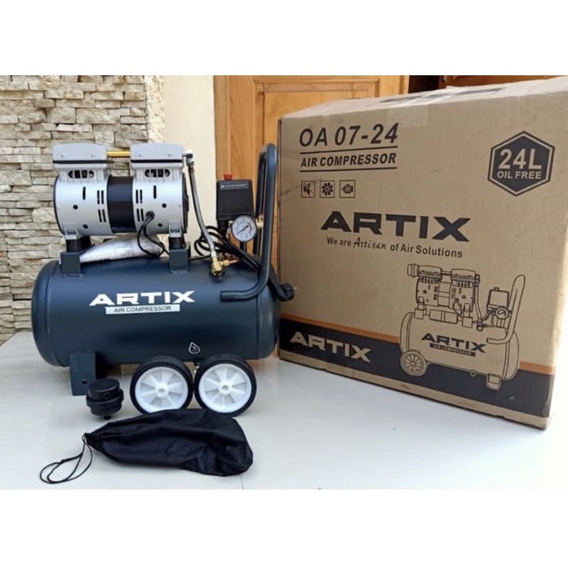Jual Kompressor Angin Udara 24 Liter Artix 550 watt 3/4 HP Kompresor ...