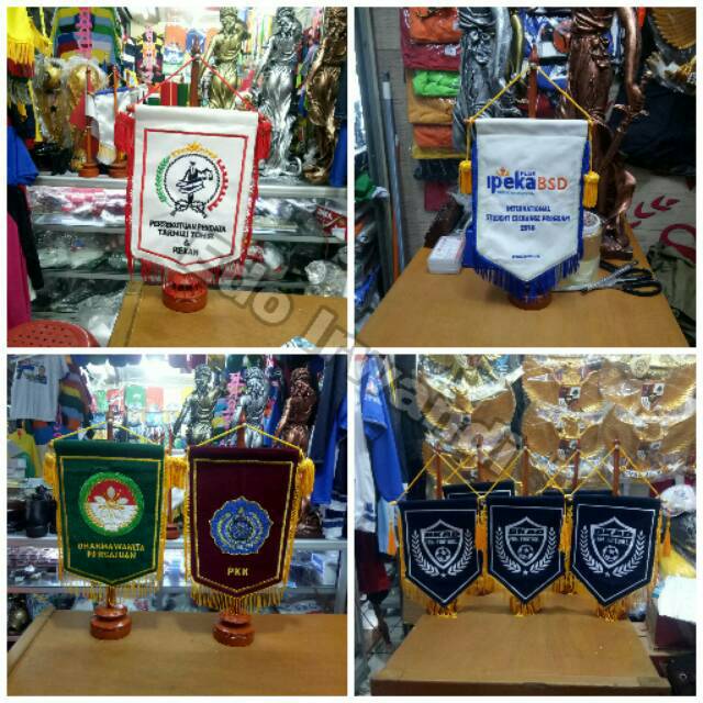 Jual Bendera Vandel Meja Bordir Bendera Pataka Vandel Kecil Bordir ...