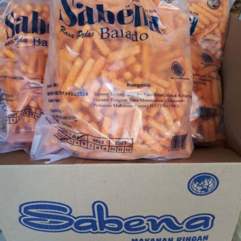 Jual SABENA STIK JUMBO 360 GRAM RASA BALADO KEJU MURAH ENAK ISI BANYAK ...