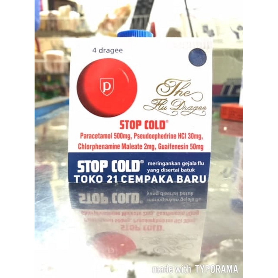 Jual Obat STOP COLD 1 STRIP @ 4 Kaplet | Obat STOPCOLD Flu Batuk Tablet ...