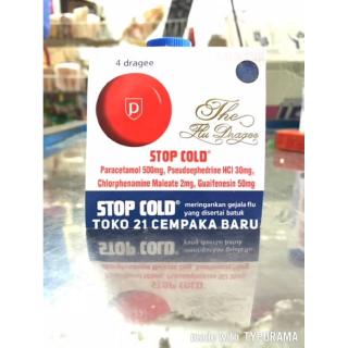 Jual Obat STOP COLD 1 STRIP @ 4 Kaplet | Obat STOPCOLD Flu Batuk Tablet ...