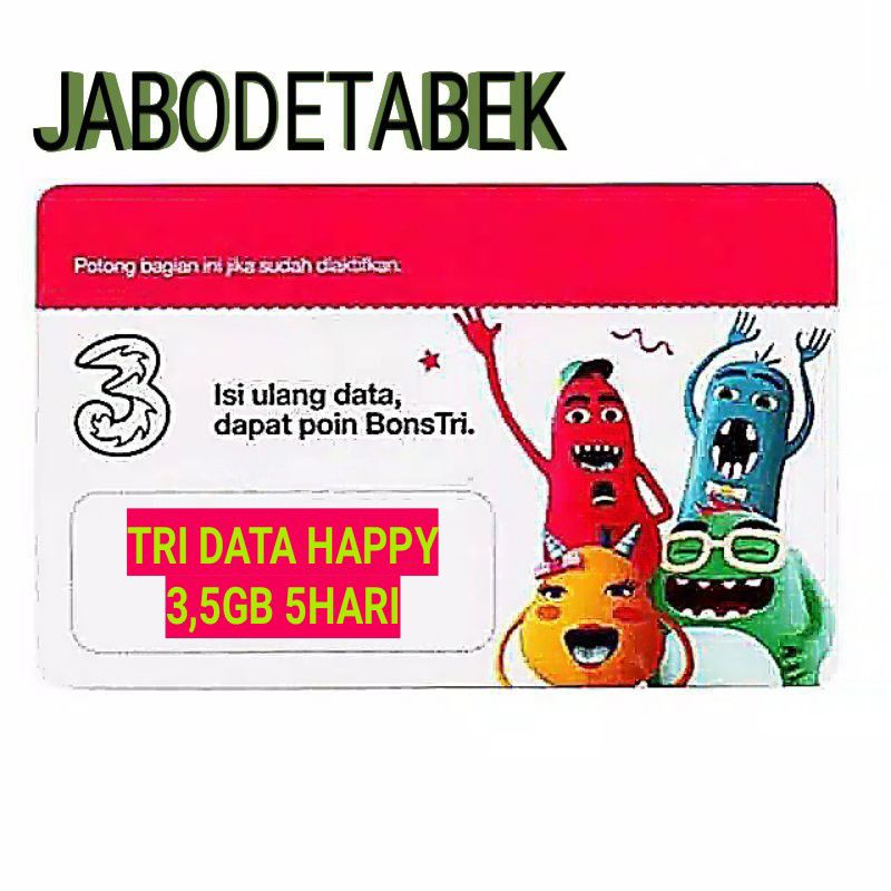 Jual Voucher Tri 3,5GB 5 Hari ( JABODETABEK ) | Shopee Indonesia