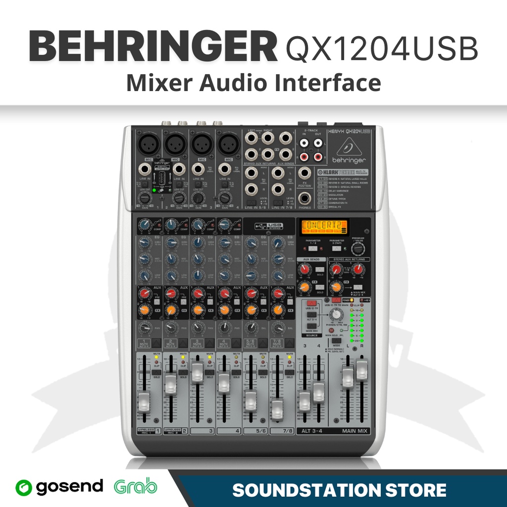 Jual BEHRINGER XENYX QX1204USB | QX1204 USB MIXER AUDIO INTERFACE ...