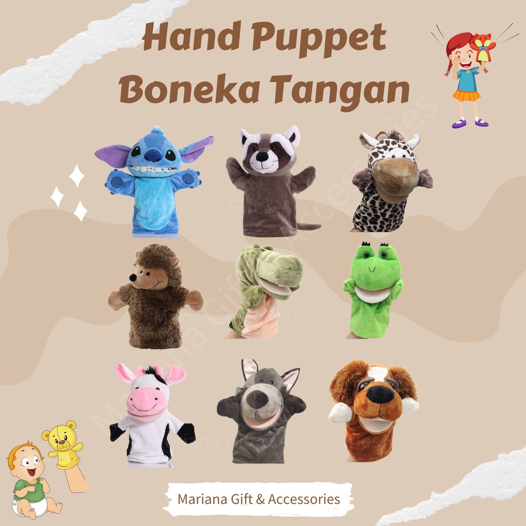 Jual Hand Puppet Animal Boneka Tangan Binatang Hewan Impor Indonesia ...