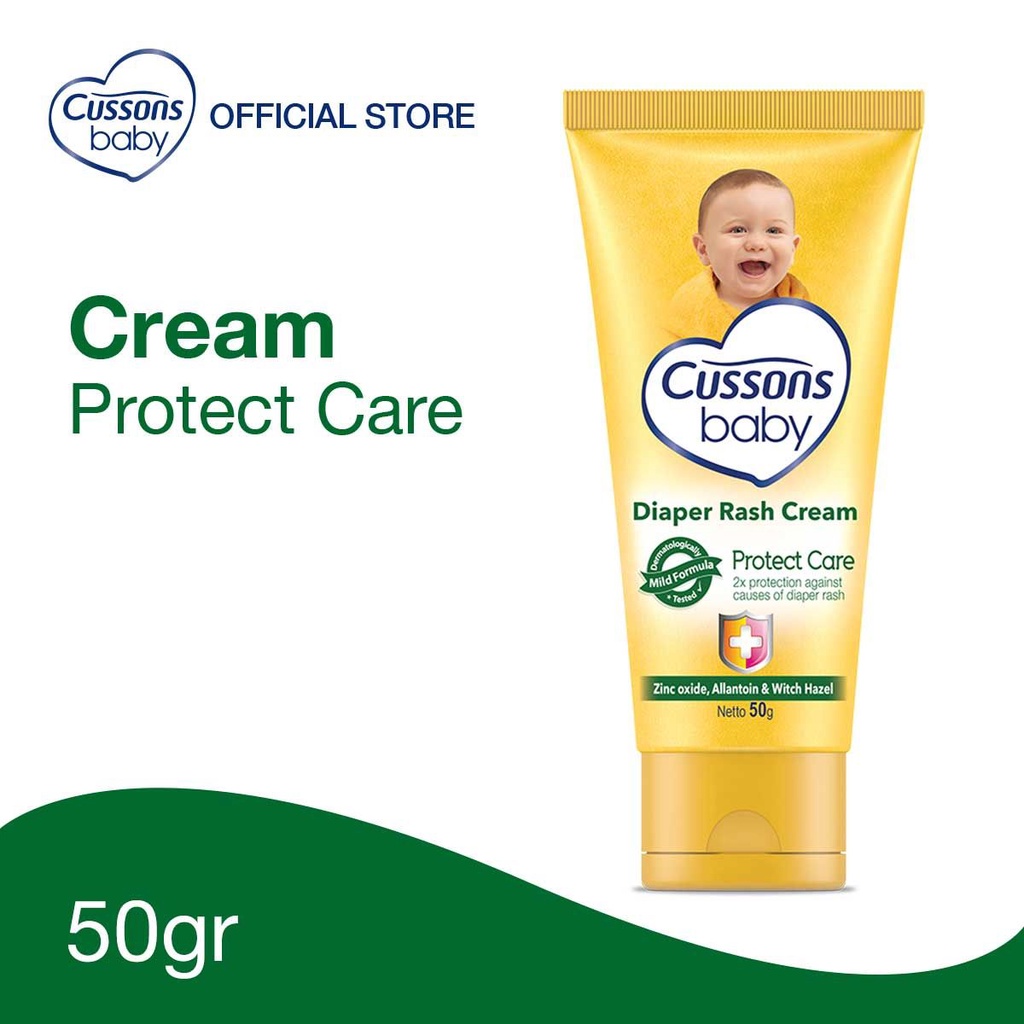 Jual Cussons Baby Cream Protect Care Diaper Rash 50gr | Shopee Indonesia