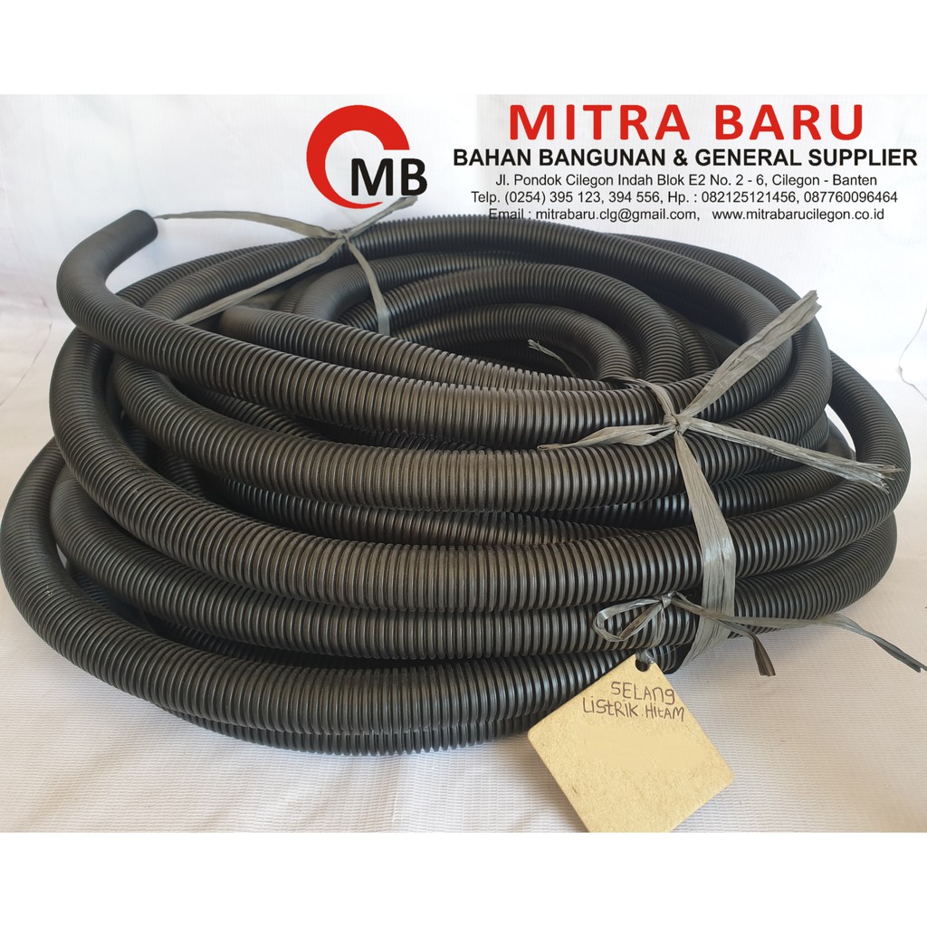 Jual Selang Flexible Selang fleksibel 20mm Warna Hitam PVC abs | Shopee ...