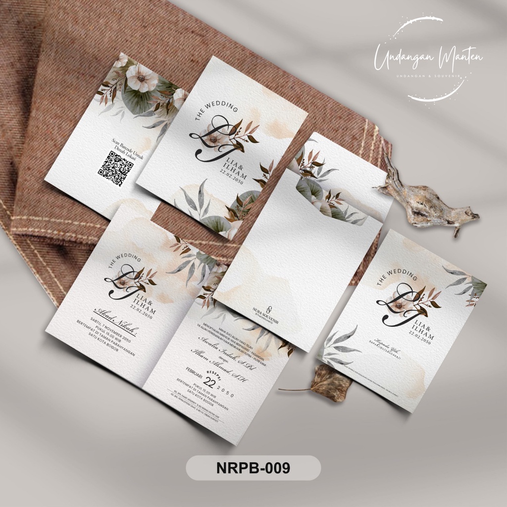 Jual Undangan Pernikahan NRPB009 - Undangan Premium - Undangan Astetik - Undangan Keren ...