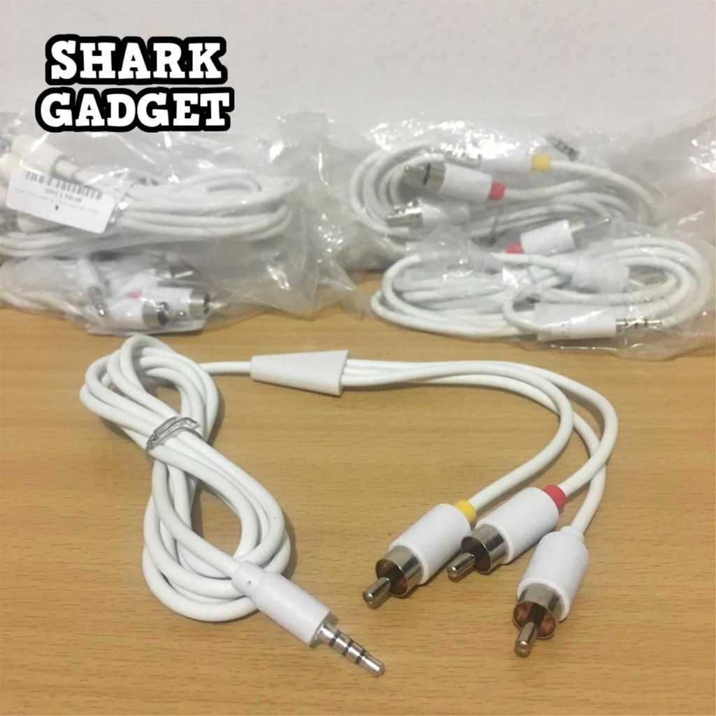 Jual Kabel AV IN Or OUT With 3.5mm Male TRRS To 3 RCA Male TV And DVD ...
