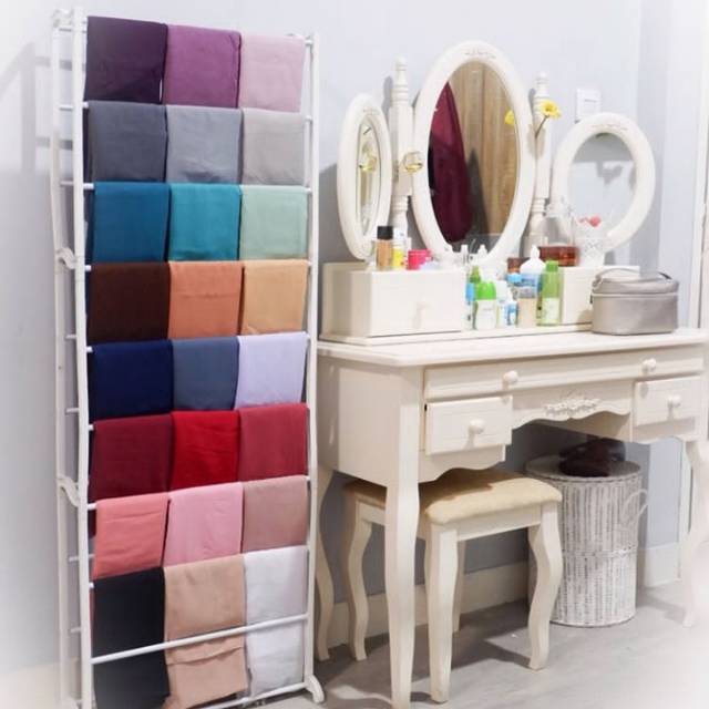 Jual Rak Gantungan Jilbab Hijab Syal Kerudung 10 Tingkat Multifungsi ...