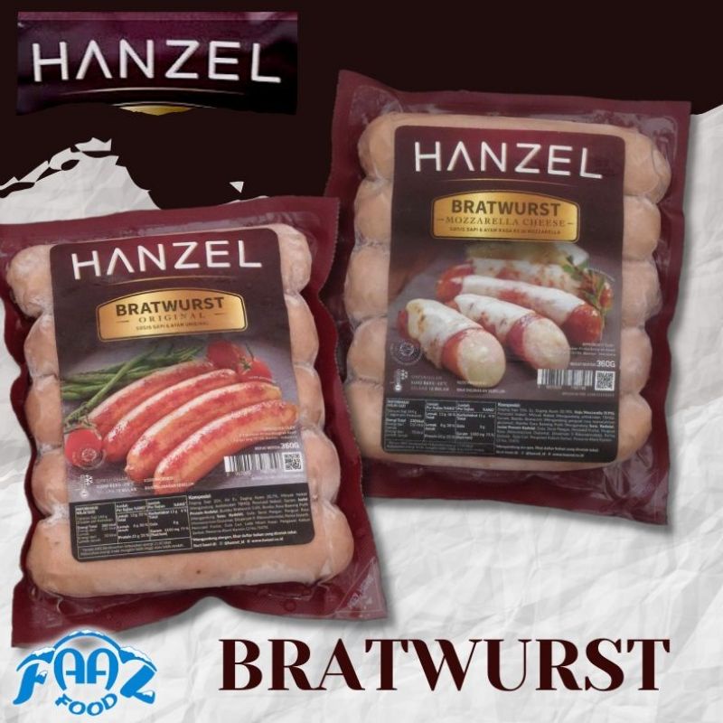 Jual Sosis Bratwurst Hanzel (Sosis Jumbo Keju Mozza, Olahan Daging ...