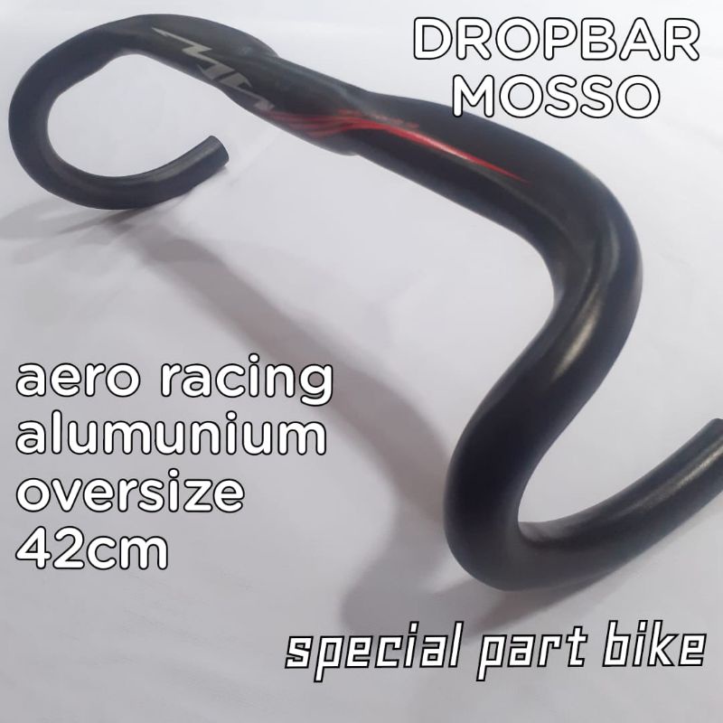 Jual Dropbar stang road bike MOSSO 400mm alloy ringan model pipih 40cm ...