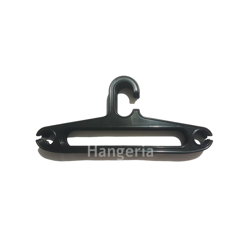 Jual Hanger Plastik 17 Inch Hitam. Gantungan Baju Plastik Elastis 1 ...