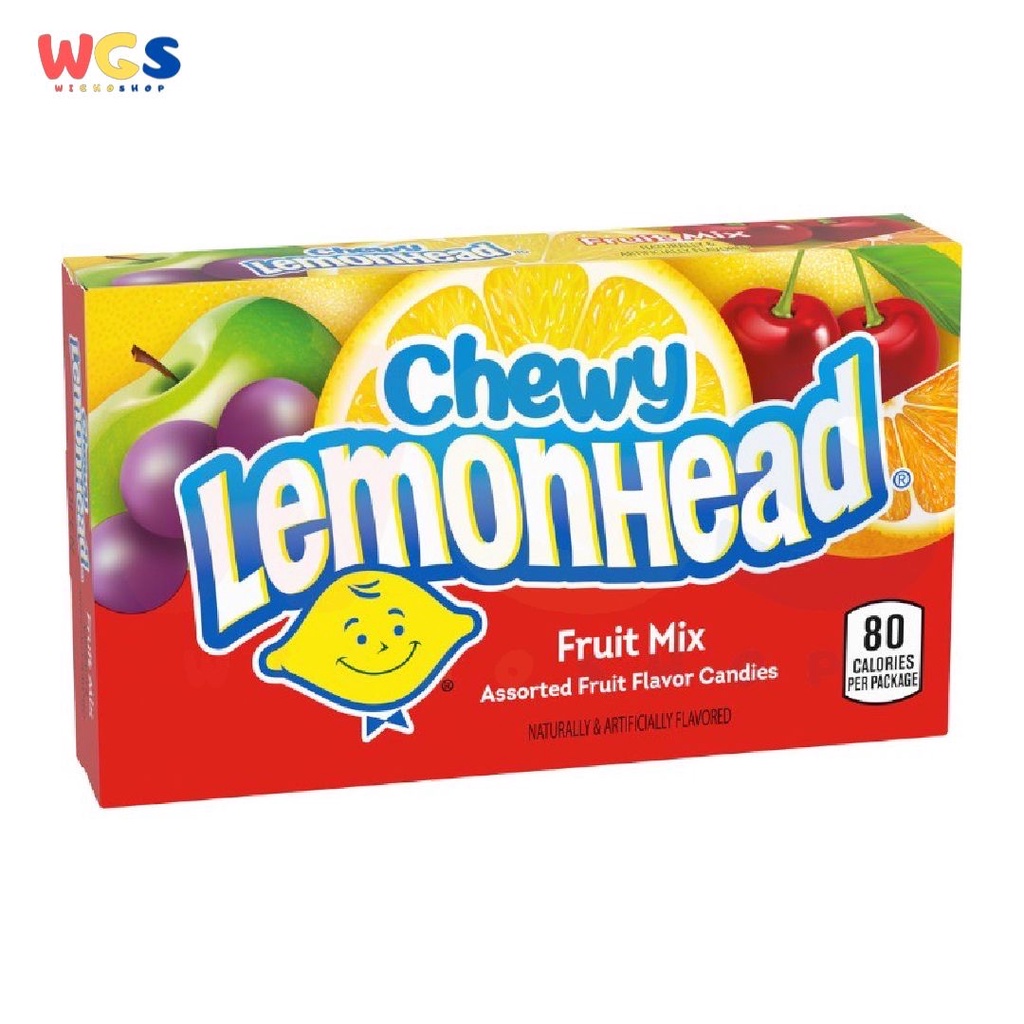 Jual Permen Chewy Lemonhead Candy Fruit Mix Assorted Flavored 5oz 142g ...