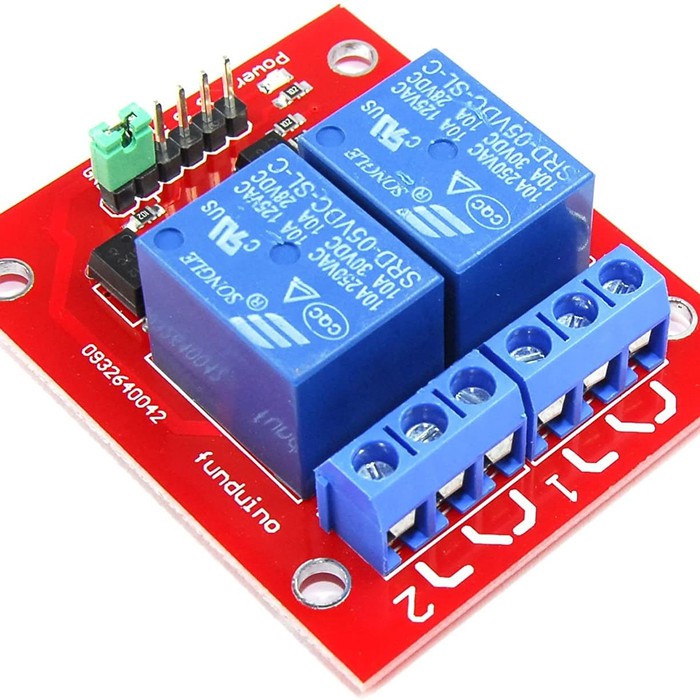 Jual KEYES 5V 2 CHANNEL RELAY MODULE MD-002 250V AC 30V DC FUNDUINO ...