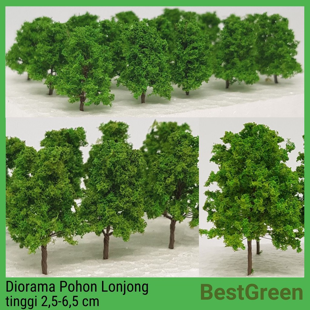 Jual POHON MAKET MINIATUR POHON LONJONG DIORAMA ARSITEKTUR | Shopee ...