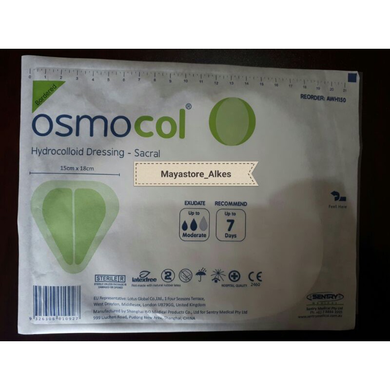 Jual HYDROCOLLOID SACRAL BORDERED MERK OSMOCOL UNTUK MENCEGAH DECUBITUS ...