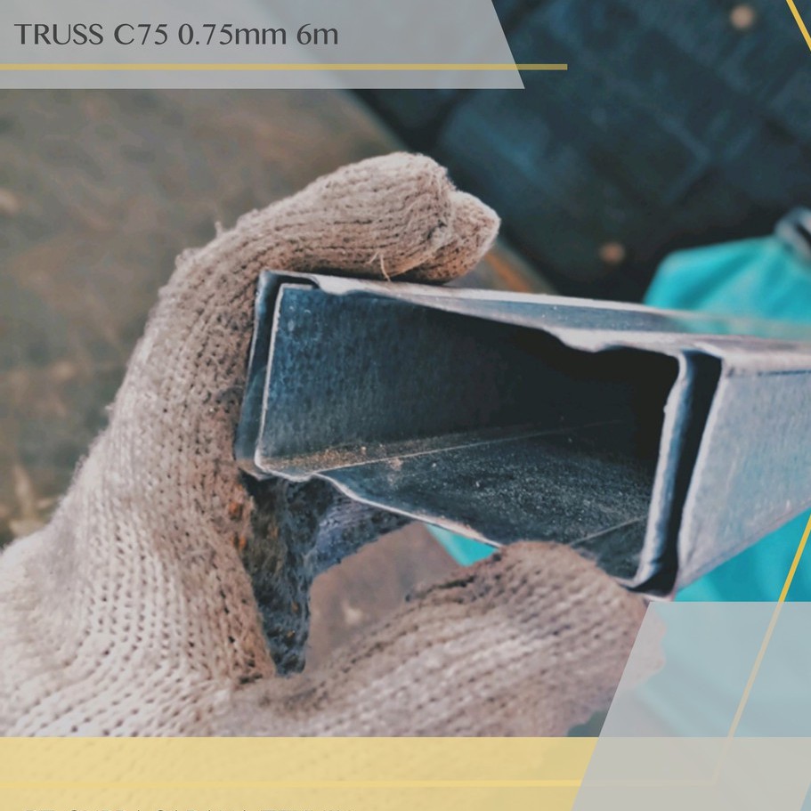 Jual Baja Ringan C75 0.75 mm SNI Full Truss CNP Kanal C Galvalum AZ100 ...