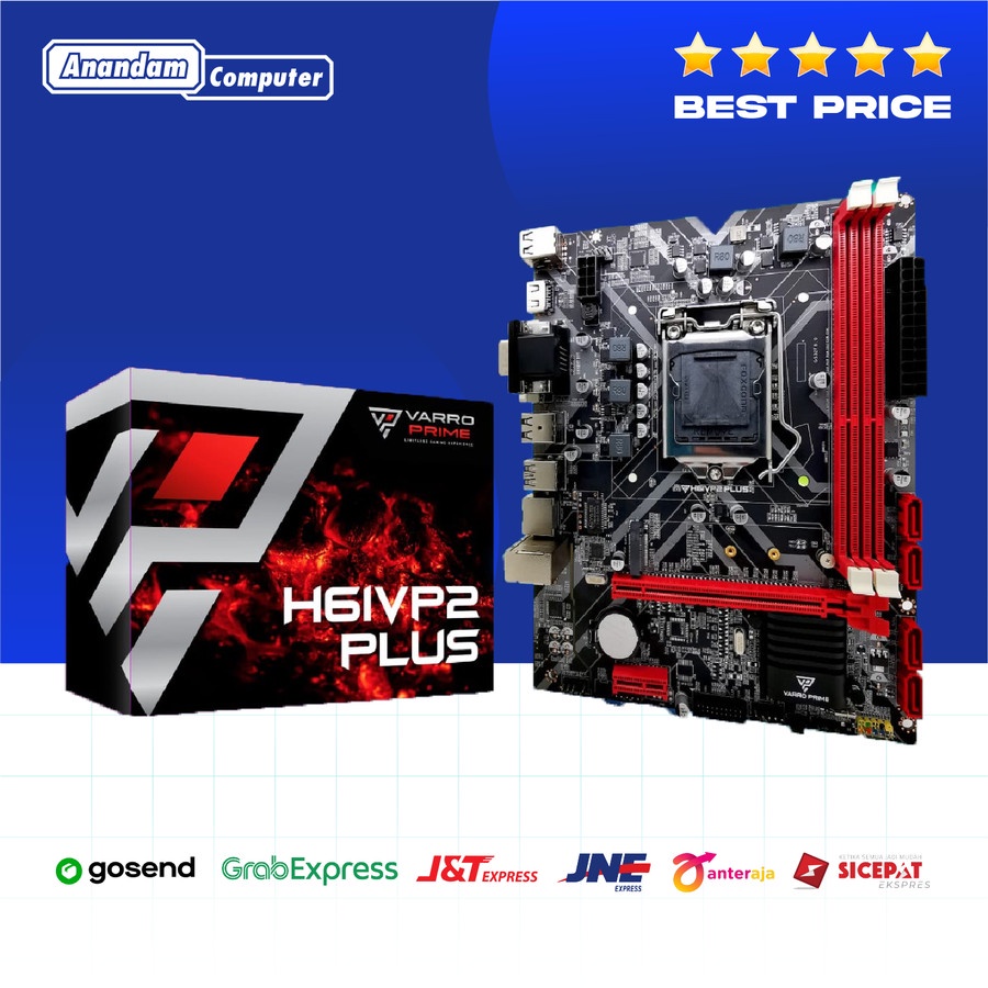 Jual VARRO H61VP2 PLUS Intel LGA 1155 Chipset B75 NVME Motherboard ...