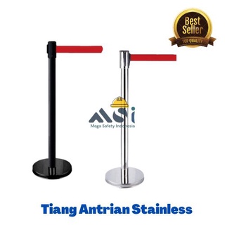 Jual Queue Line Standing Barrier Tiang Antrian Stainless Stand Pembatas ...