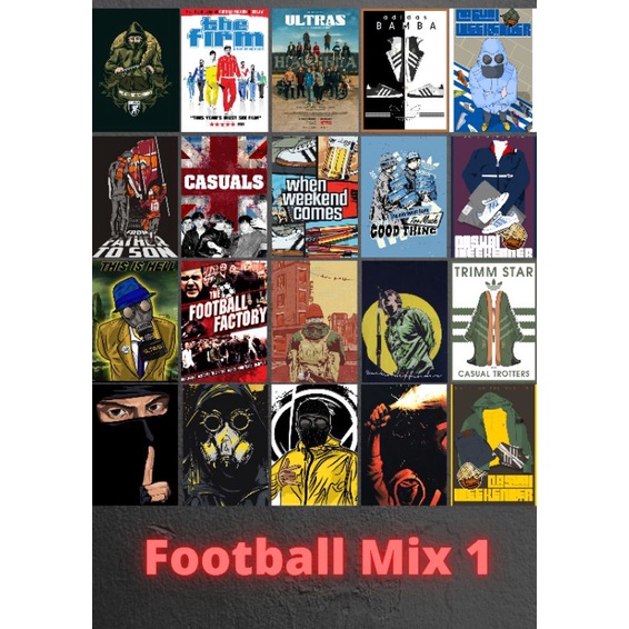 Jual Poster, Hiasan Dinding, Wall Decor football, Casual, Hooligans ...