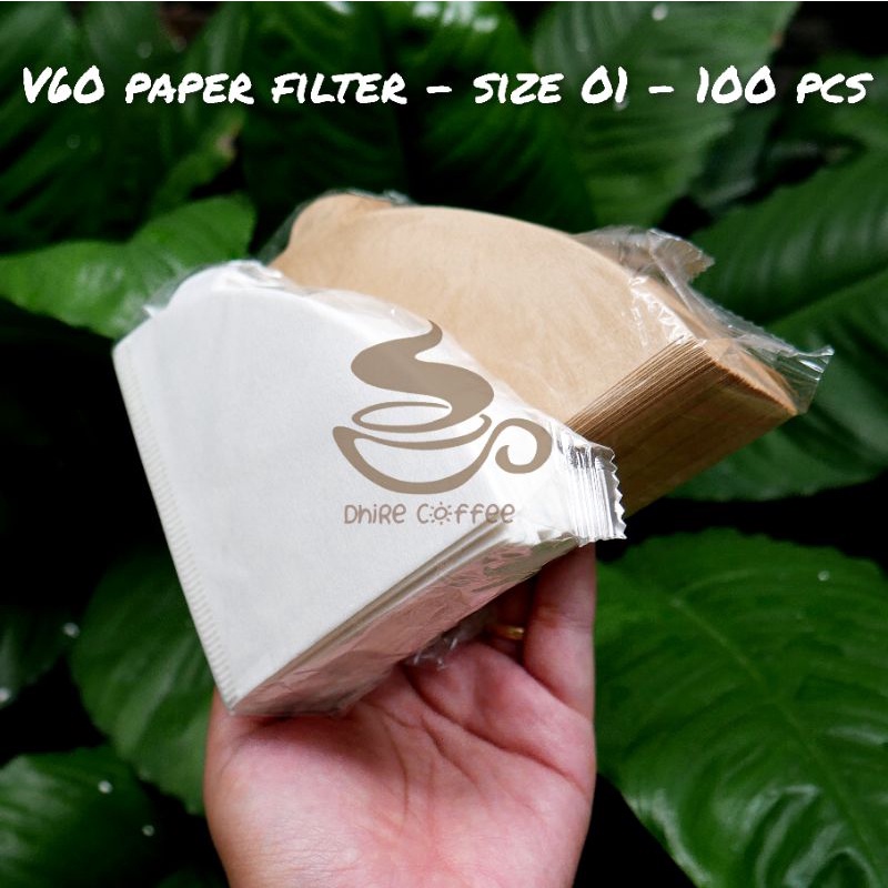 Jual V60 Coffee Filter Paper - Kertas Kopi V60 100 pcs - Cone Shaped ...