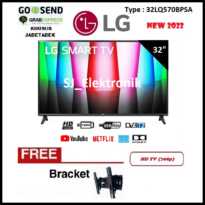 Jual Free Braket LED TV LG 32 Inch 32LQ570BPSA - 32LQ570 HD webOS Smart TV | Shopee Indonesia