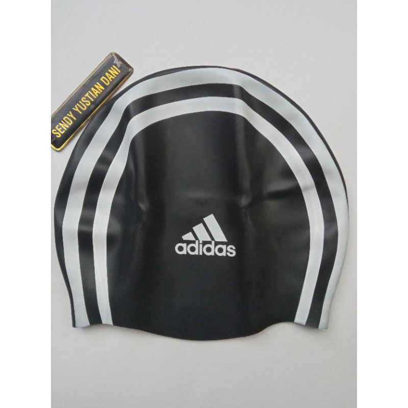 Jual Adidas Silicone 3 Stripe Swim Cap Black 802310 Topi Renang Adidas ... Jual Adidas Silicone 3 Stripe Swim Cap Black 802310 Topi Renang Adidas ...