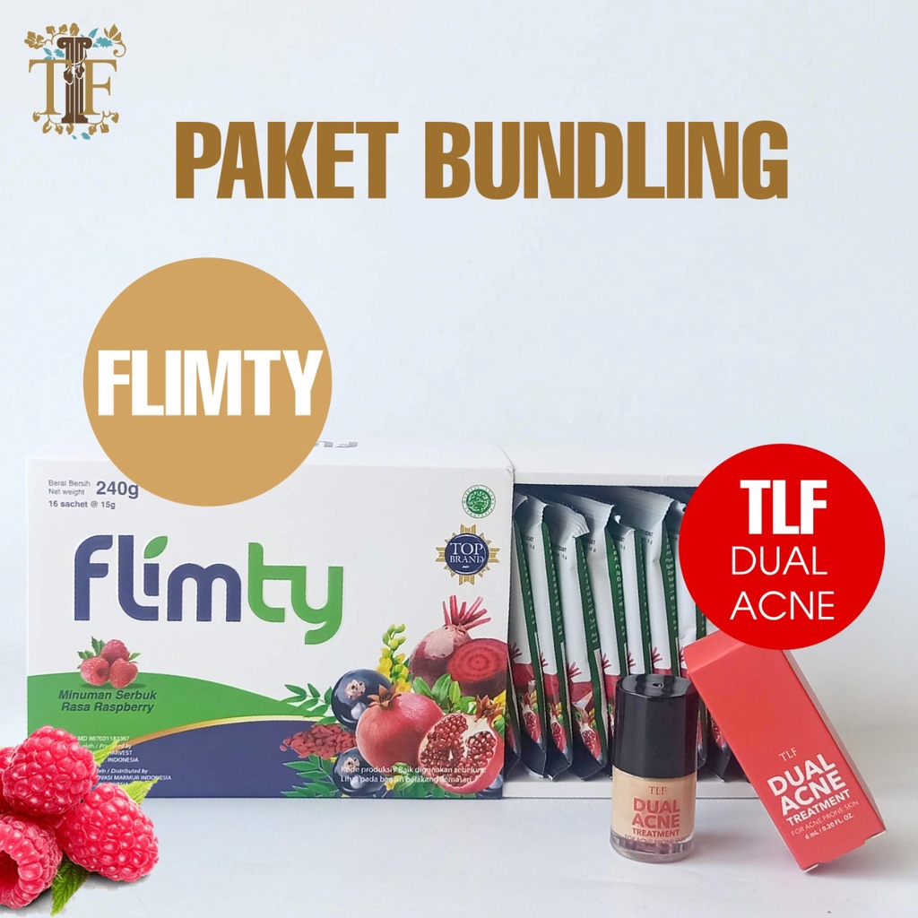 Jual Paket FLIMTY dan TLF Dual Acne BPOM | Shopee Indonesia