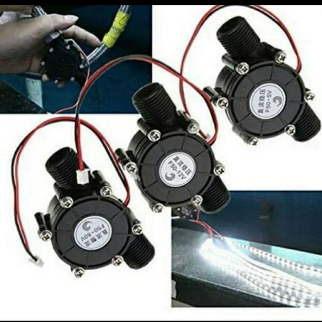 Jual Micro hydro 12V 10W water turbine mini PLTA microhydro DC ...