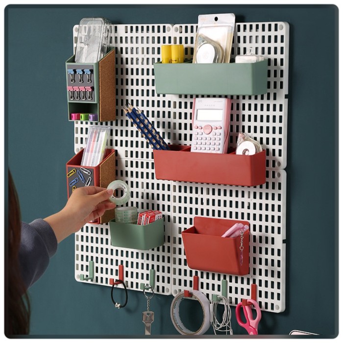 Jual Mars_Venus - Wall Organizer Hanger Hijang Wire Grid Mesh Rak ...