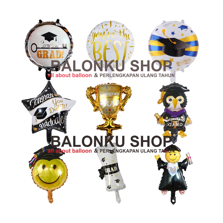 Jual Balon Foil Graduation Sarjana / Balon Graduation / Balon Wisuda ...