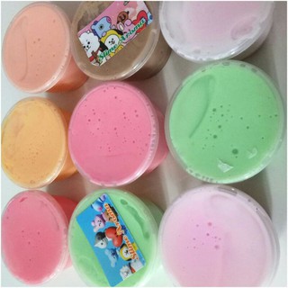 Jual MAINAN SLEM / SLIME WARNA WARNI BENTUK CUP / SLIME PELANGI MAINAN ...