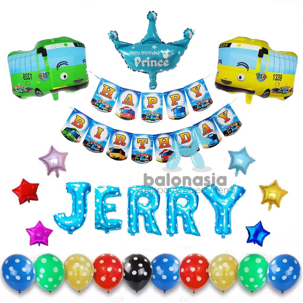 Jual Dekorasi Set Ulang Tahun Anak Tema Tayo | Shopee Indonesia