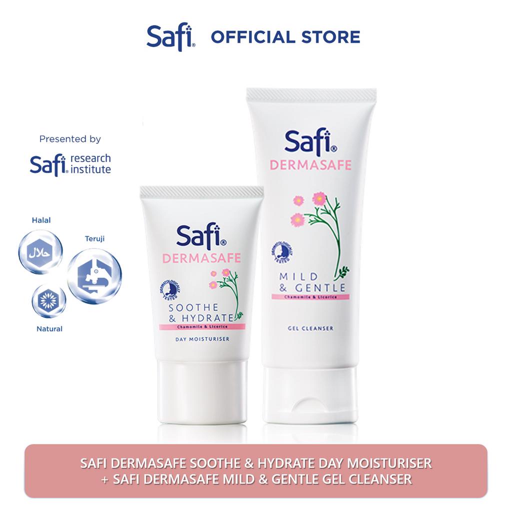 Jual Safi Dermasafe Day Moisturiser 50 gr + Gel Cleanser 100 gr ...