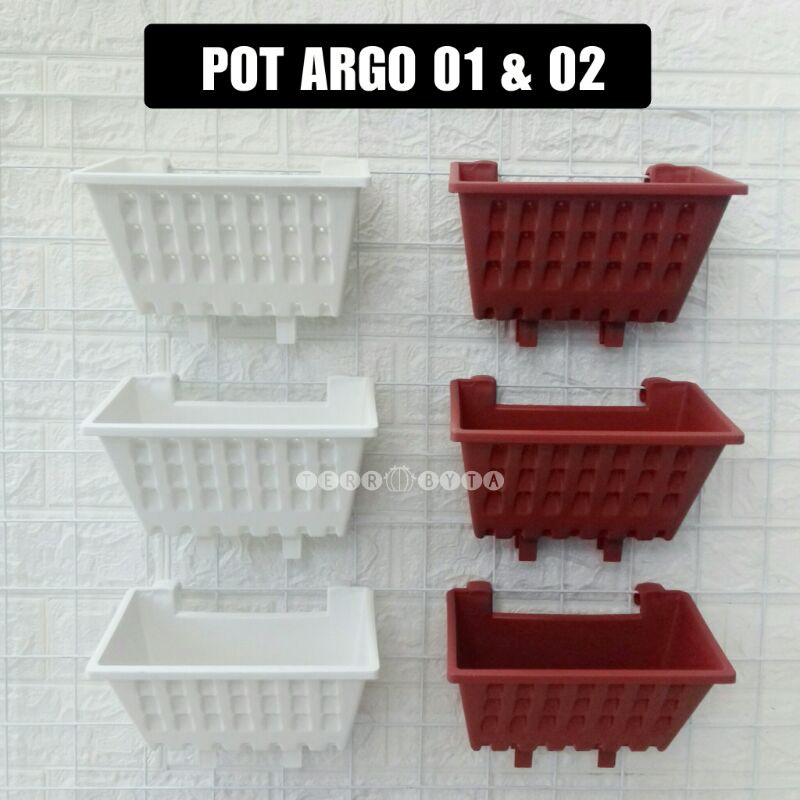 Jual Terrabyta - Pot Argo 01 & 02 - Pot Vertical Garden Tempel Dinding ...