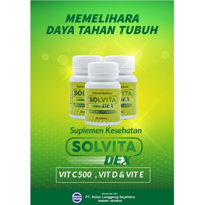 Jual SOLVITA DEX (VIT D,VIT C,VIT E) - Isi 50 Kapsul | Shopee Indonesia