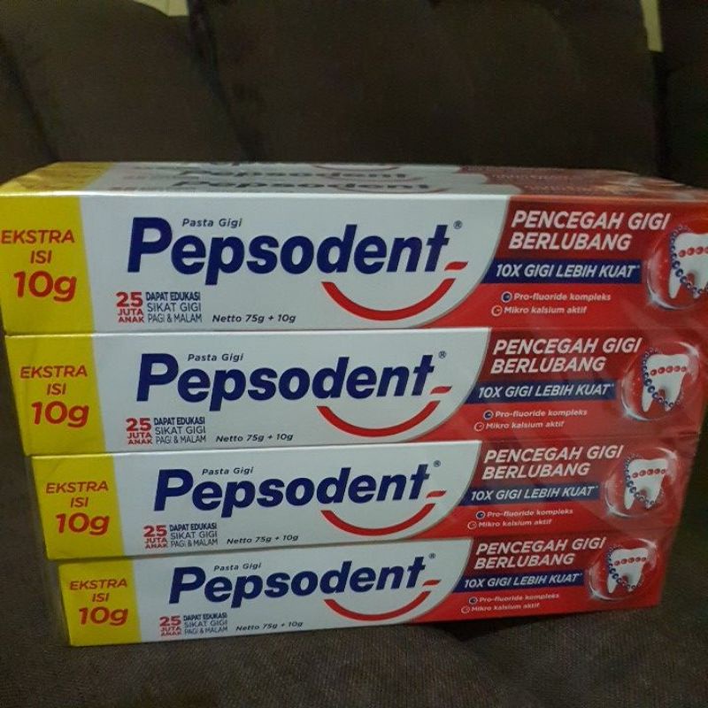 Jual pasta gigi pepsodent 75gr/225gr merah putih | Shopee Indonesia