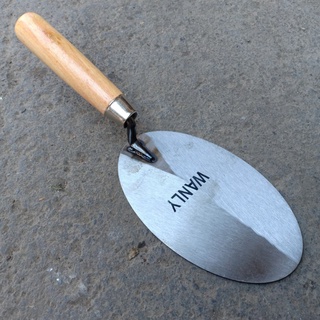 Jual sendok tembok semen oval 6 inch gagang kayu | Shopee Indonesia