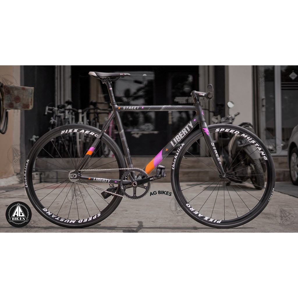 Jual Paket Fullbike Sepeda Fixie Liberty Street v3 Armour Black Kece ...