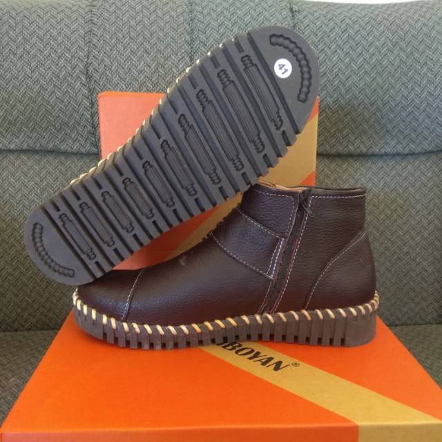 Jual Sepatu booth cewek terbaru kickers flamboyan kulit asli both bot ...